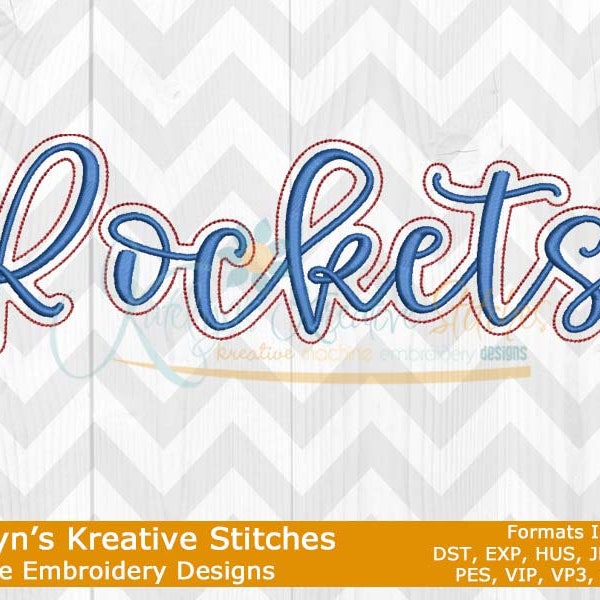 Rockets Embroidery - Etsy