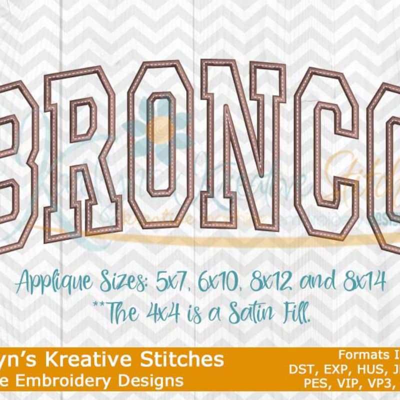 Broncos Embroidery - Etsy