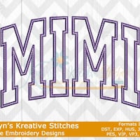 Mimi Applique Embroidery Designs, Mimi Life Embroidery Pattern, Mother ...