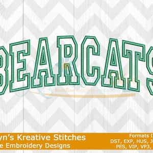 Bearcats Arched Embroidery - Etsy