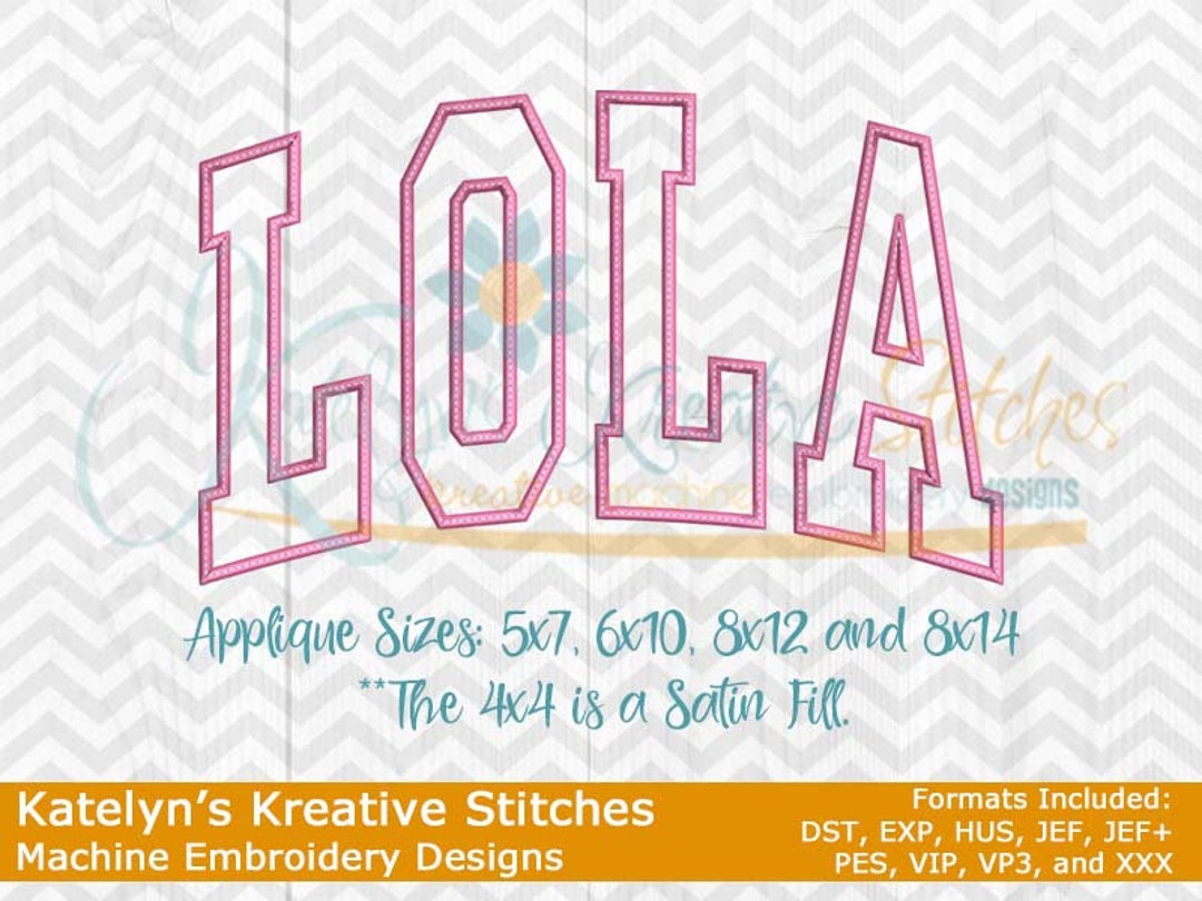 Lola Arched Embroidery - Etsy