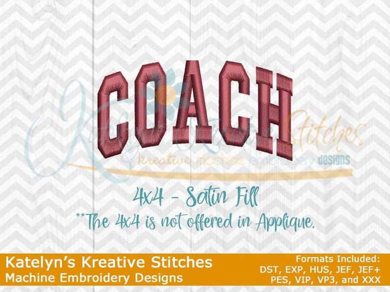 Coach Arched Embroidery - Etsy