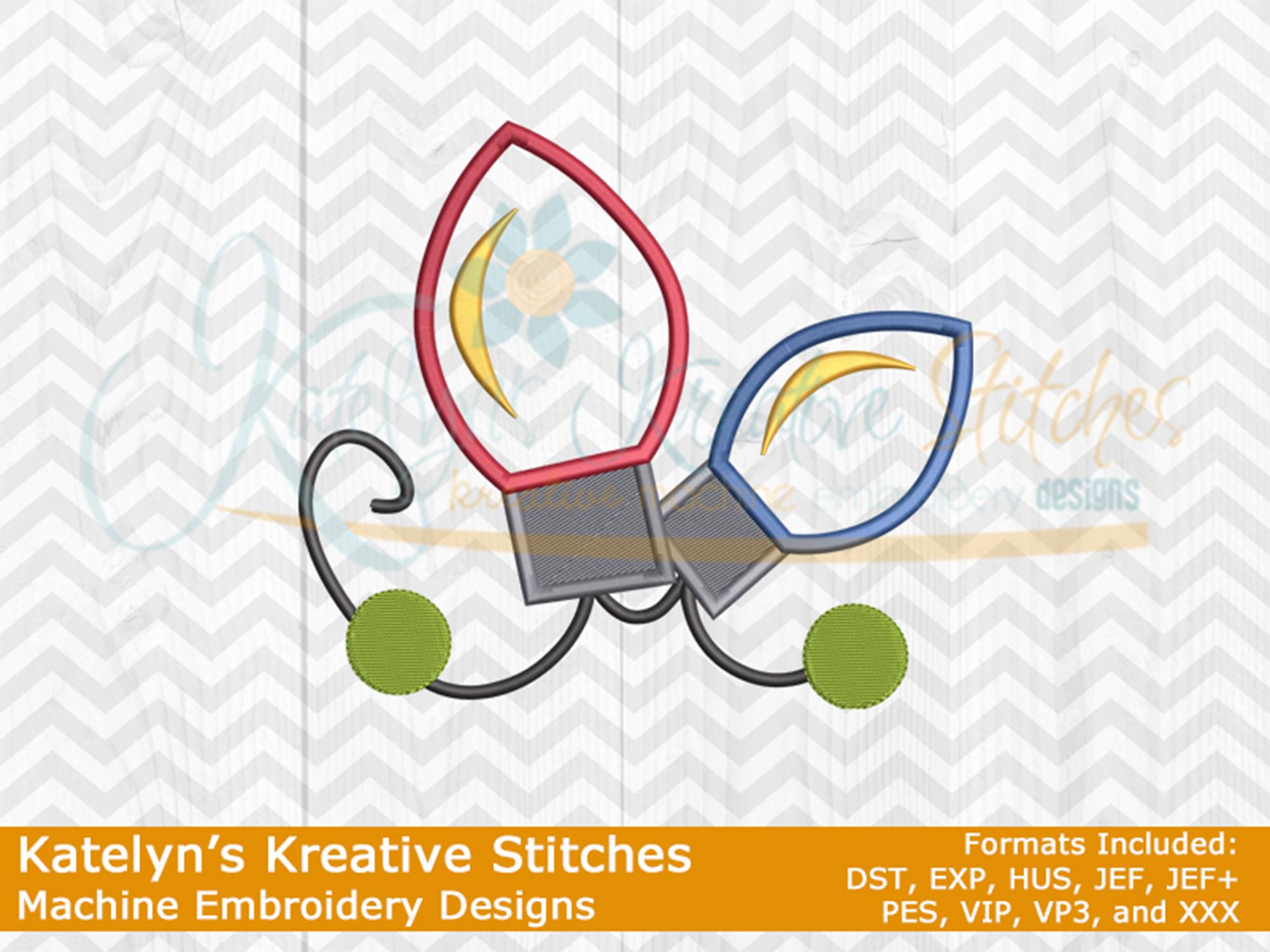 Christmas Light Bulbs Applique Embroidery, Machine Embroidery Designs ...