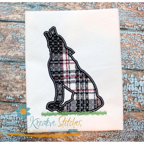 Wolf Applique - Etsy