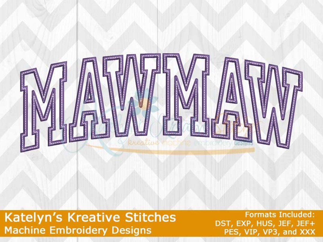 Mawmaw Arched Embroidery - Etsy