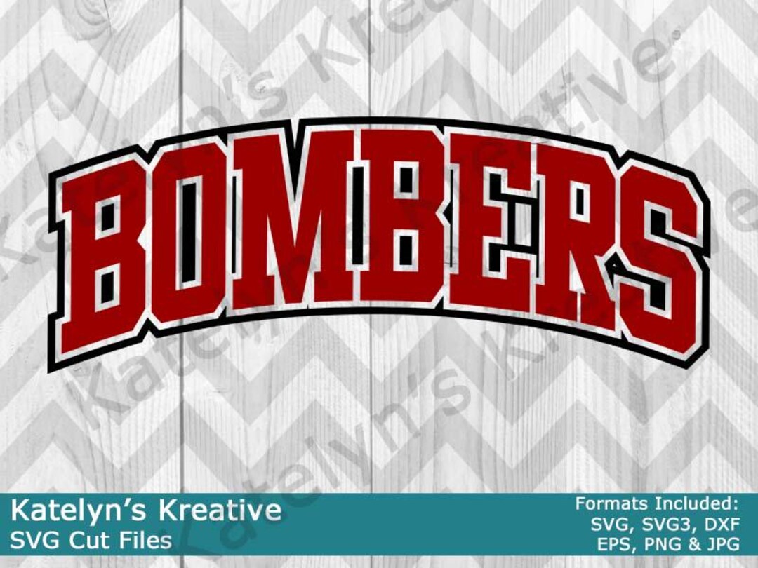 Bombers Arched SVG Files - Etsy