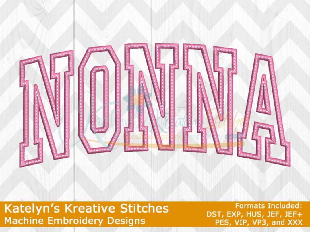 Nonna Arched Embroidery - Etsy