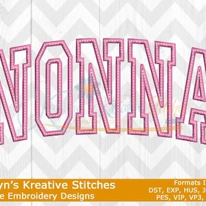 Nonna Arched Embroidery - Etsy