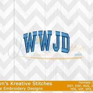 WWJD Arched Embroidery - Etsy