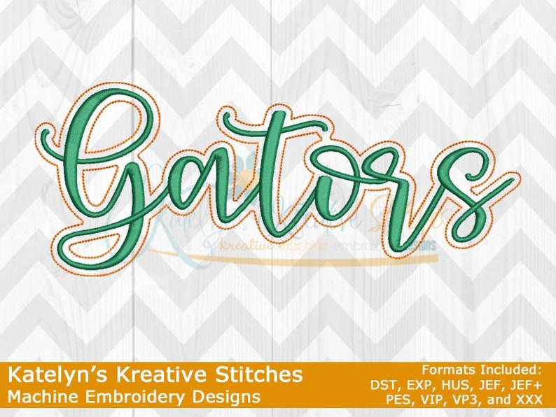 Gators Script Machine Embroidery 2022 Series - Etsy