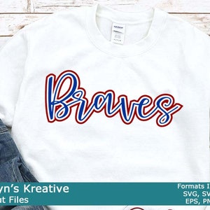 Braves Script SVG Files 2022 Series - Etsy