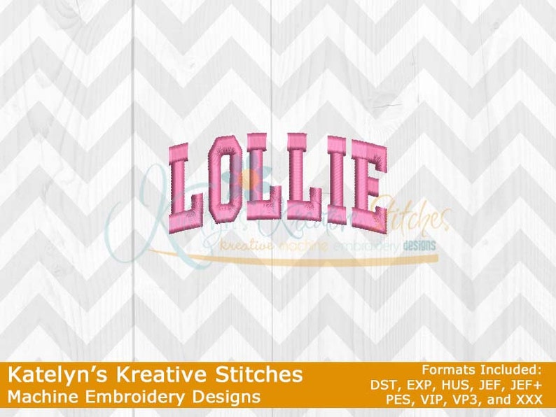 Lollie Arched Embroidery - Etsy