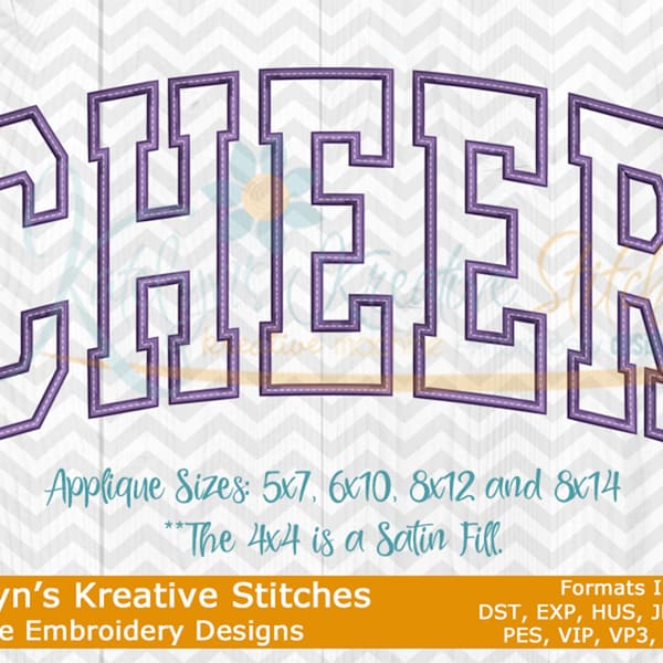 Cheer Embroidery - Etsy