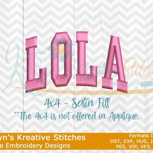Lola Arched Embroidery - Etsy