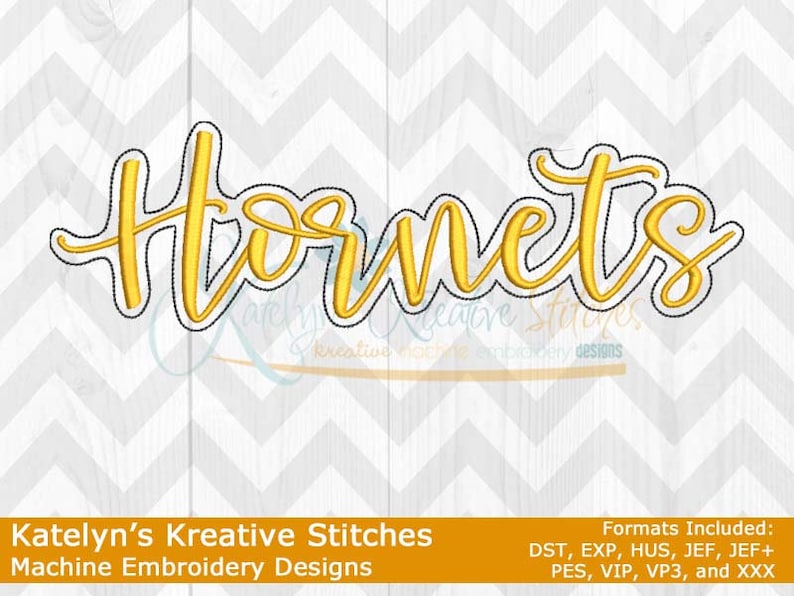 Hornets Script Machine Embroidery - 2022 Series - Etsy