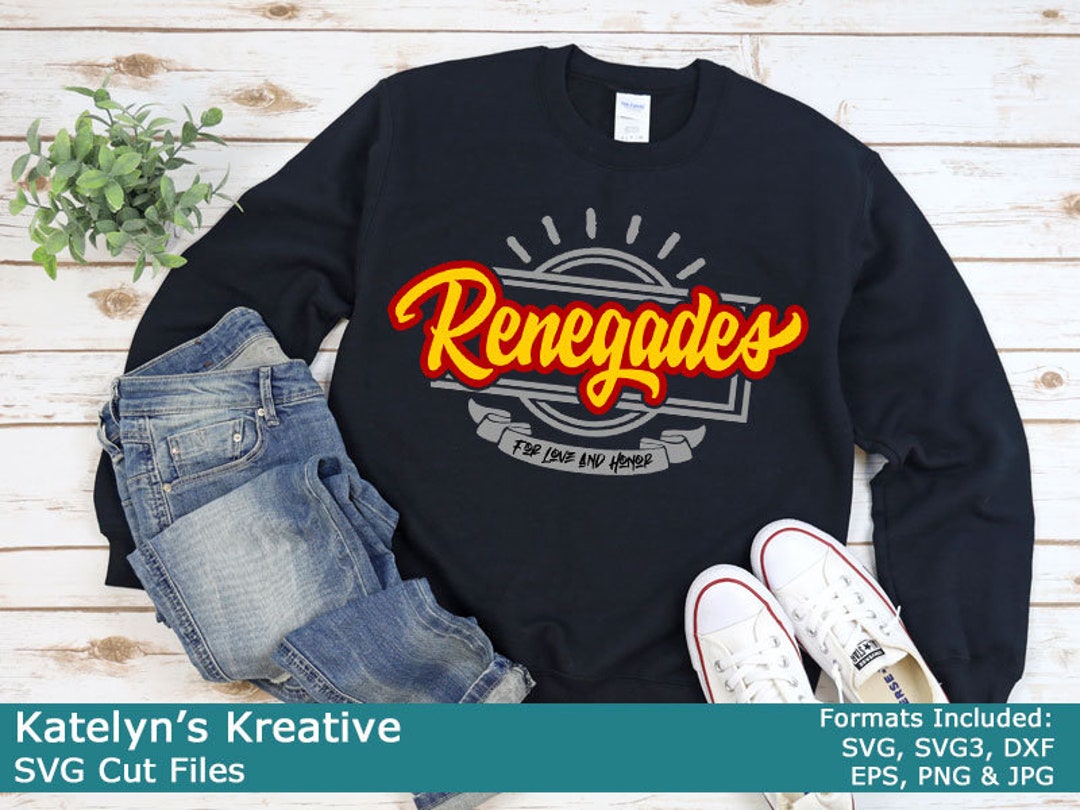 Renegades Script Rectangle SVG Files - Etsy