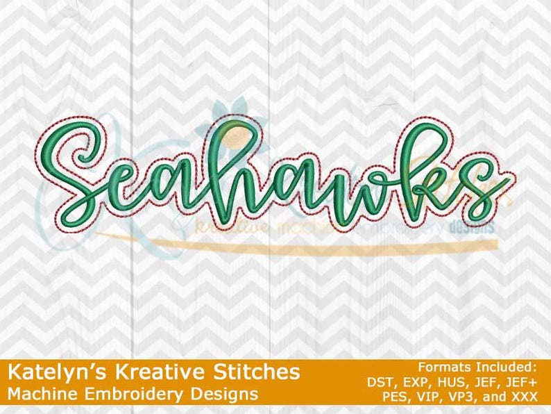 Seahawks Script Machine Embroidery - 2022 Series - Etsy