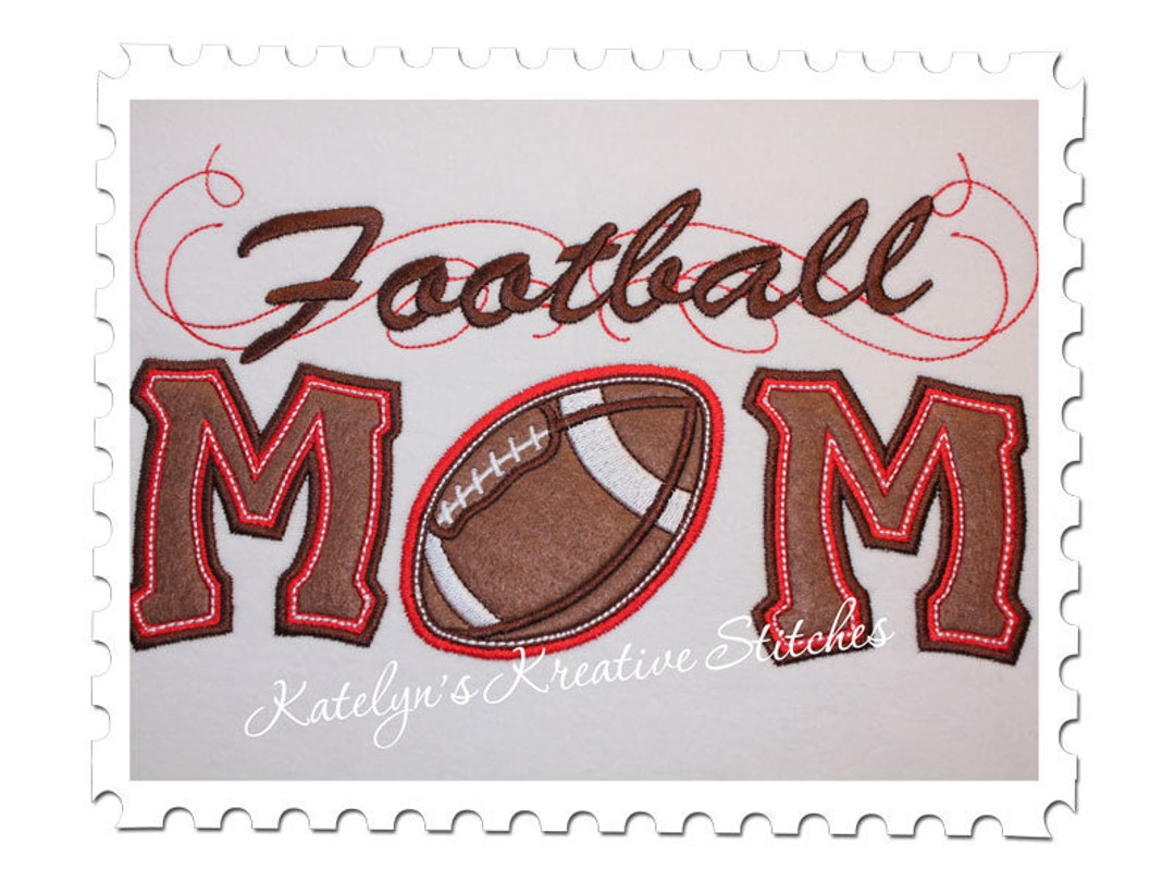 Football Mom Applique With a Twist - Etsy