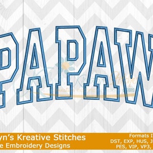 Papaw Arched Embroidery - Etsy