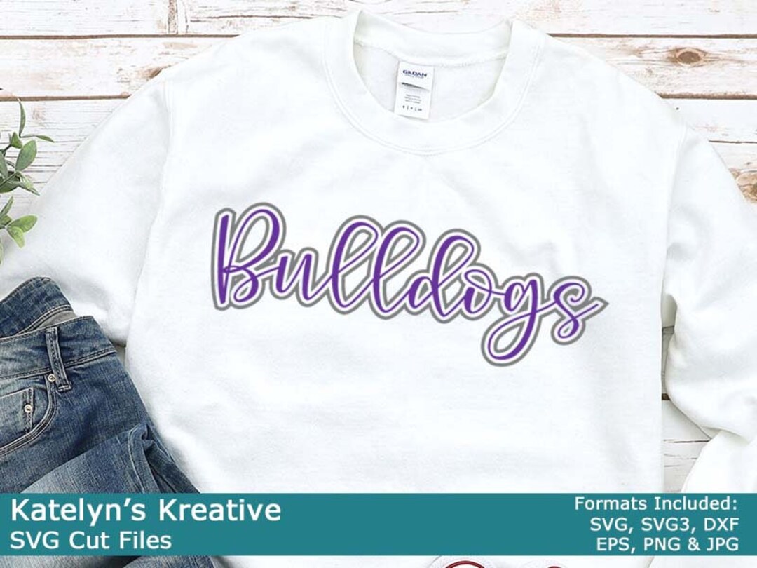 Bulldogs Script SVG Files (2022 Series) - Etsy