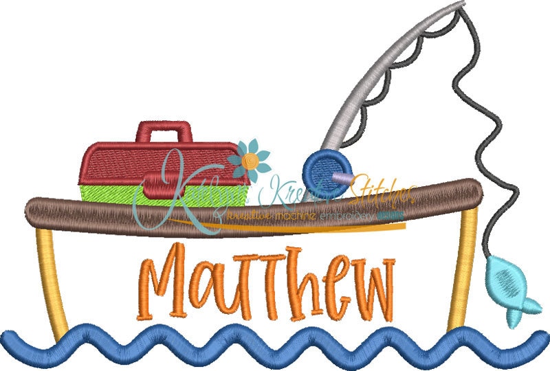 Fishing Boat Applique - Etsy