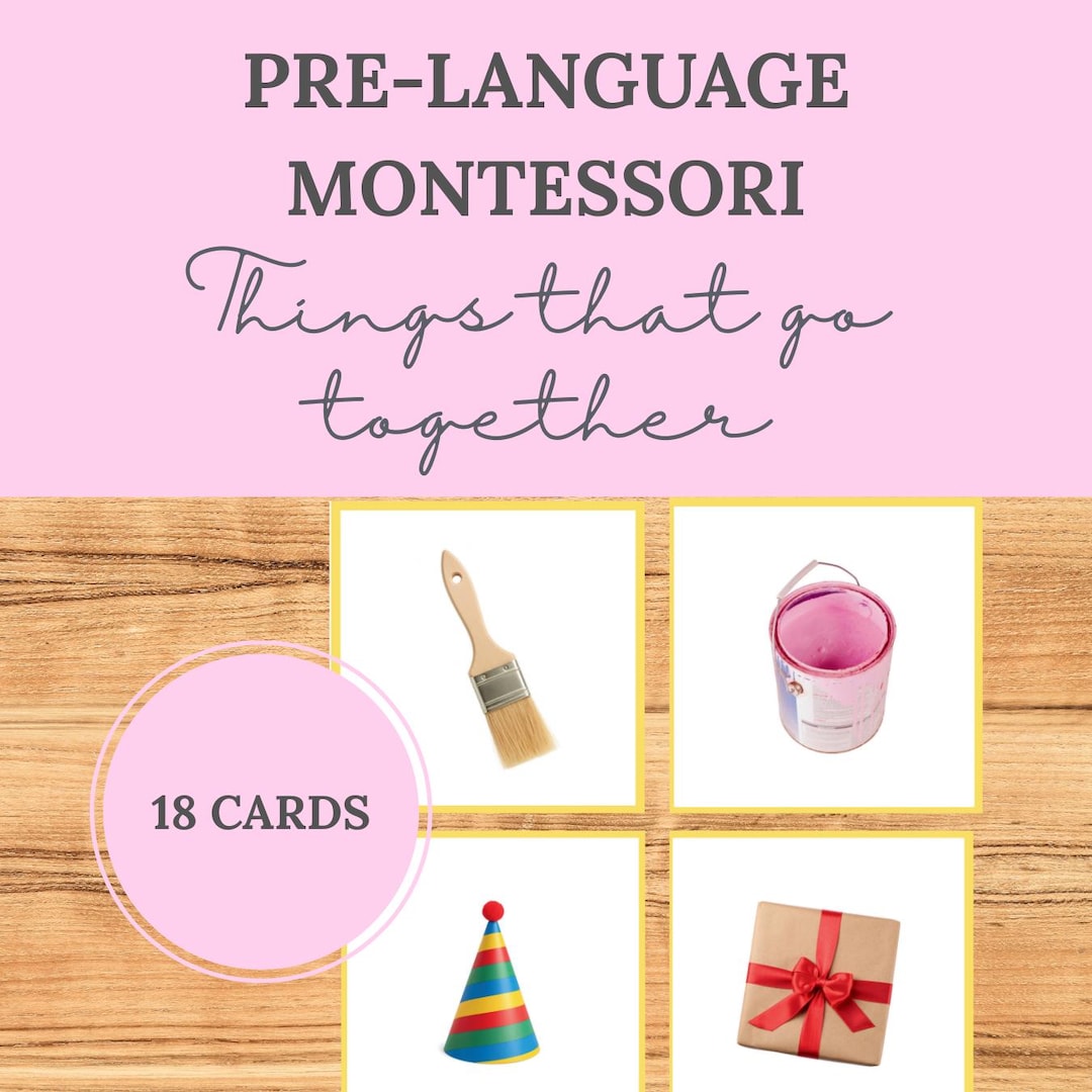 Things That Go Together - Associations - Montessori Pre Language ...
