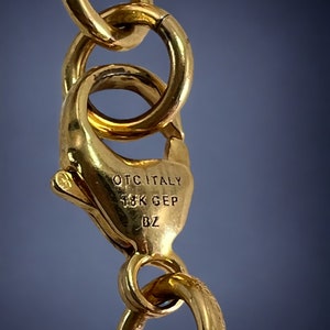 Vintage OTC Italy 18K GEP BZ Fancy Link Triple Strand Necklace - Substantial 207g Weight! - Etsy