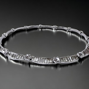 Vintage 1950s Crown TRIFARI Diamante HEIRESS Collection Channel Set ...