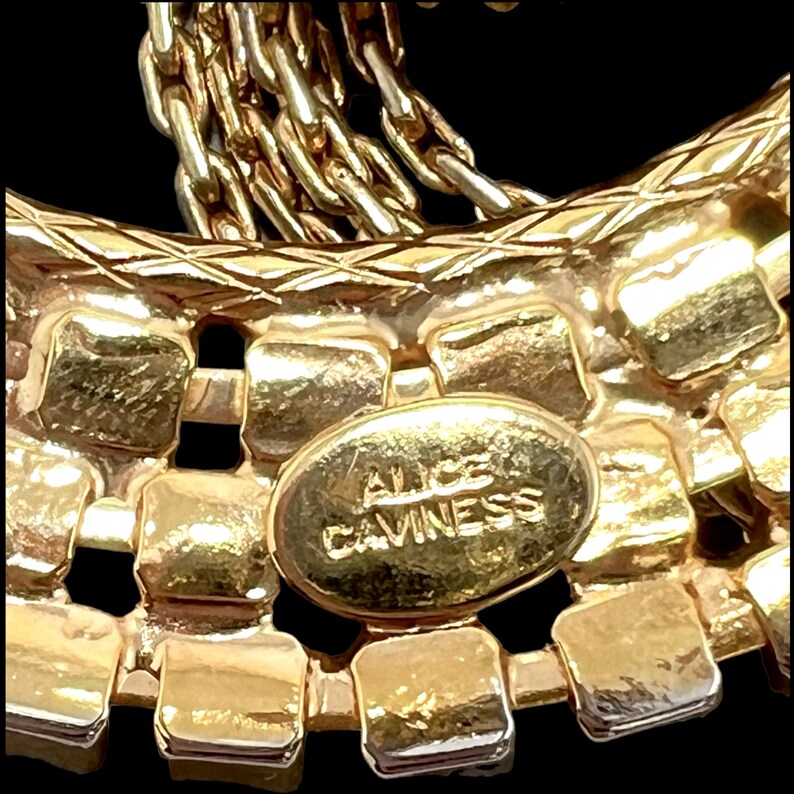 Vintage ALICE CAVINESS Glorious Large Necklace and Earrings - Etsy