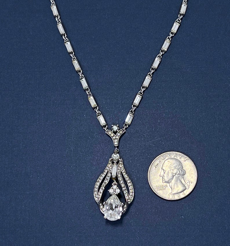 RARE Vintage 1950 TRIFARI Diamante HEIRESS Collection Drop Dangle ...