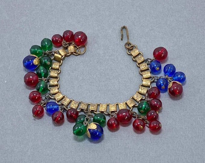 Vintage RARE 1930s Early Miriam HASKELL - Red Blue Green - Mason ...