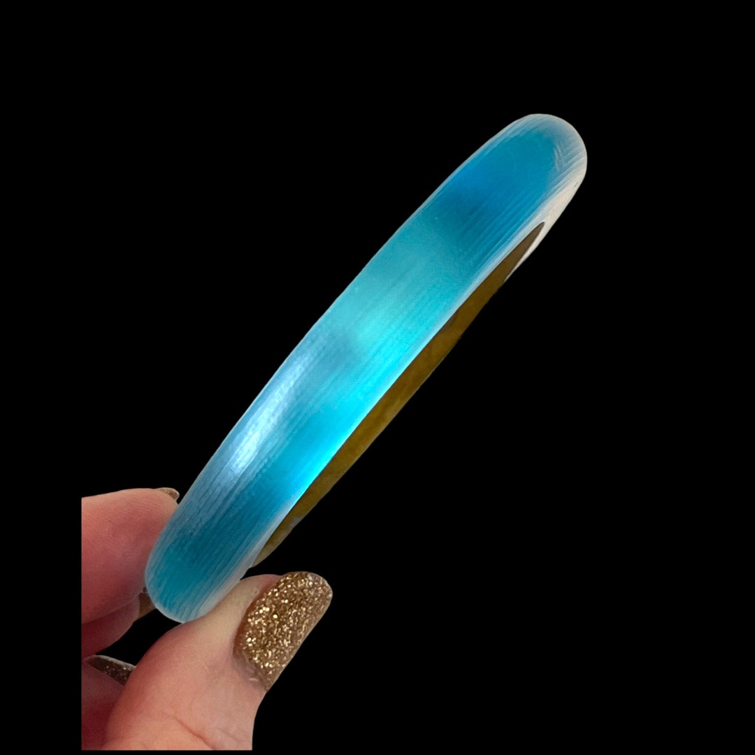 Retired Vintage Alexis Bittar Lucite Bangle Bracelet - Caribbean ...