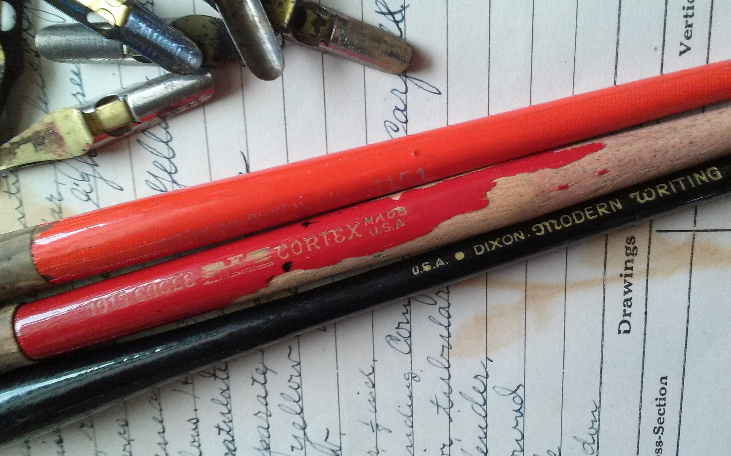 Vintage Ink Nibs and Nib Holders Vintage Calligraphy Ink Pens | Etsy