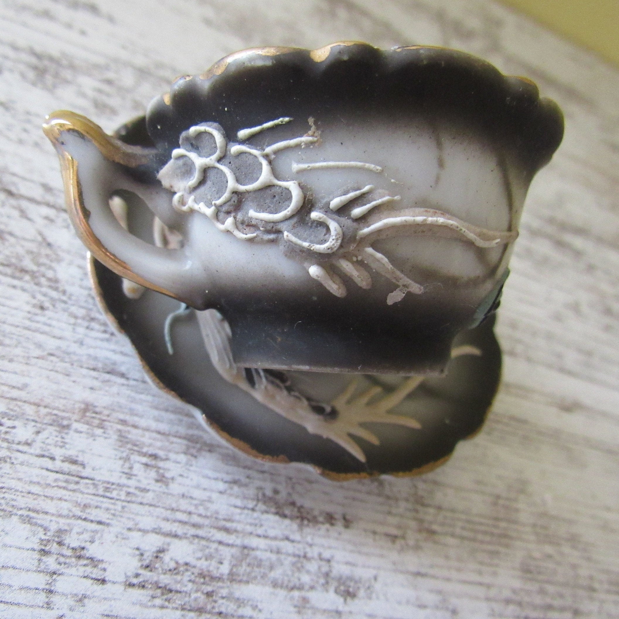 Vintage Dragon Ware Teacup and Saucer Miniature Sized Souvenir | Etsy