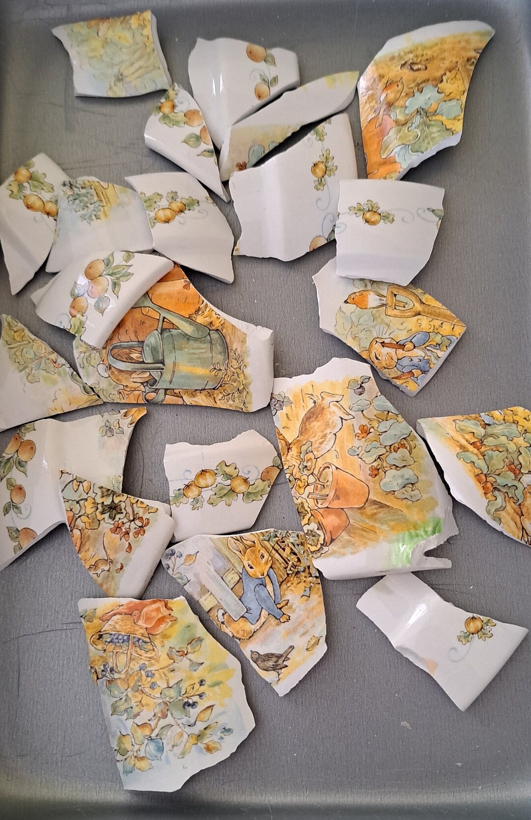 Peter Rabbit Design Broken Earthenware Pottery Beatrix Potter Re ...