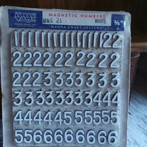 Magnetic Numbers 6 Inch - Etsy