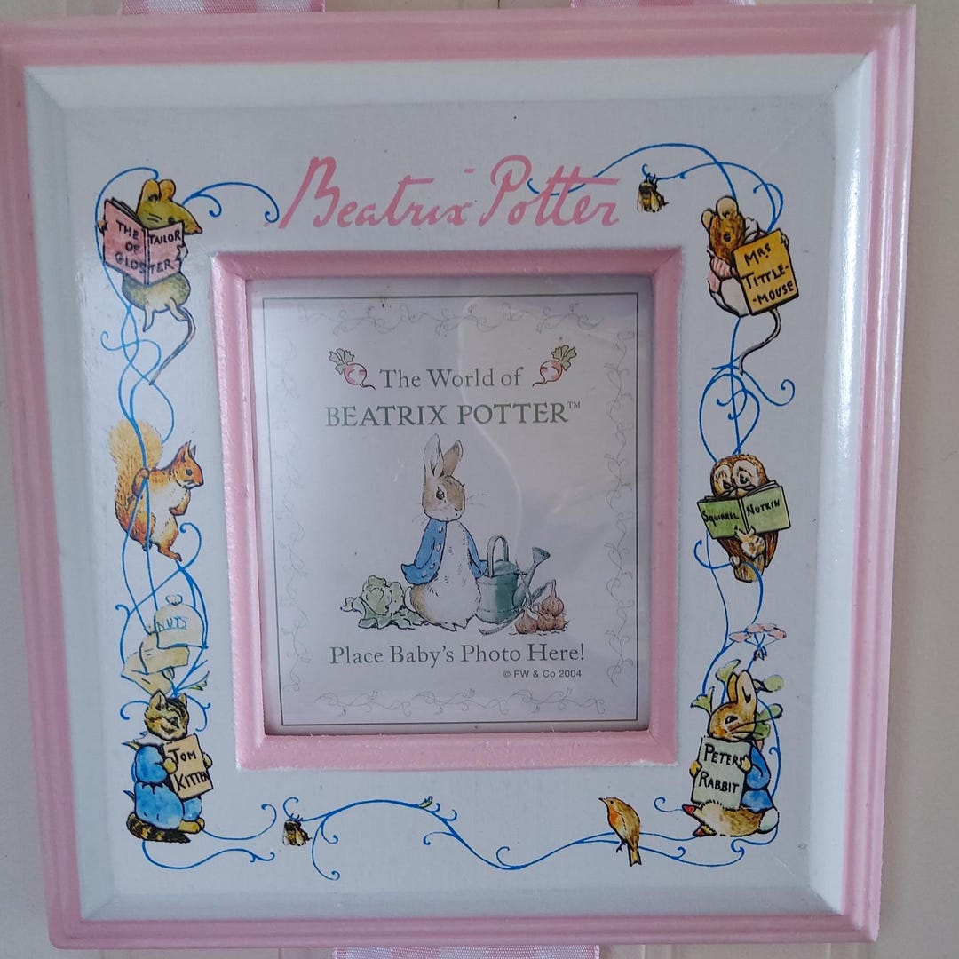 Peter Rabbit Baby Girl Nursery Wall Photo Frames Beatrix Potter ...