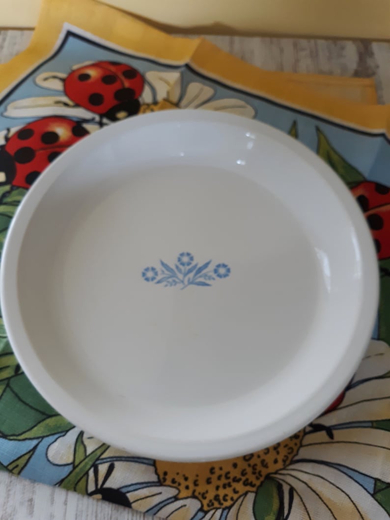 Vintage Corning Ware Pie Plate Blue Cornflower Pattern Nine - Etsy