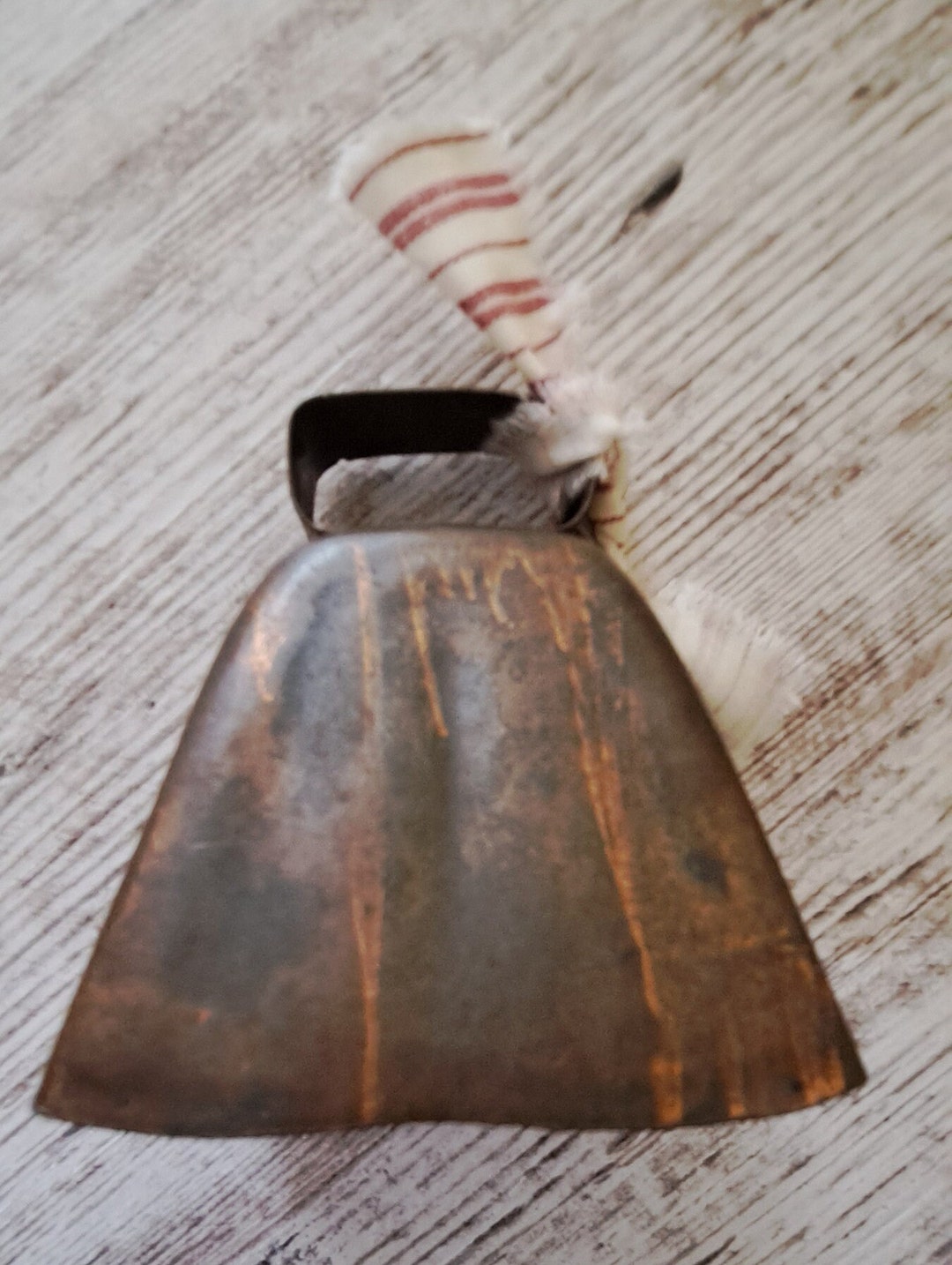 Vintage Copper Cowbell Farmhouse Decor Goat Sheep Bell Re-purpose Craft ...