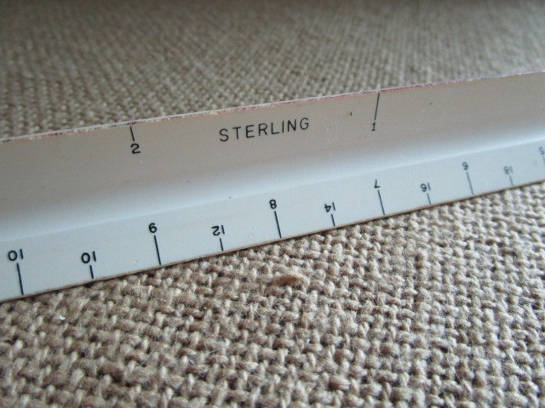 Vintage Six Sided Ruler Sterling Plastic Ruler Vintage Measuring Tool ...