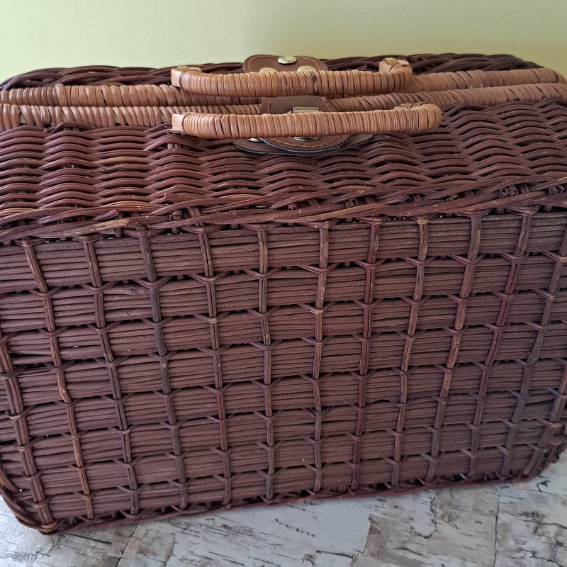 Rattan Suitcase - Etsy