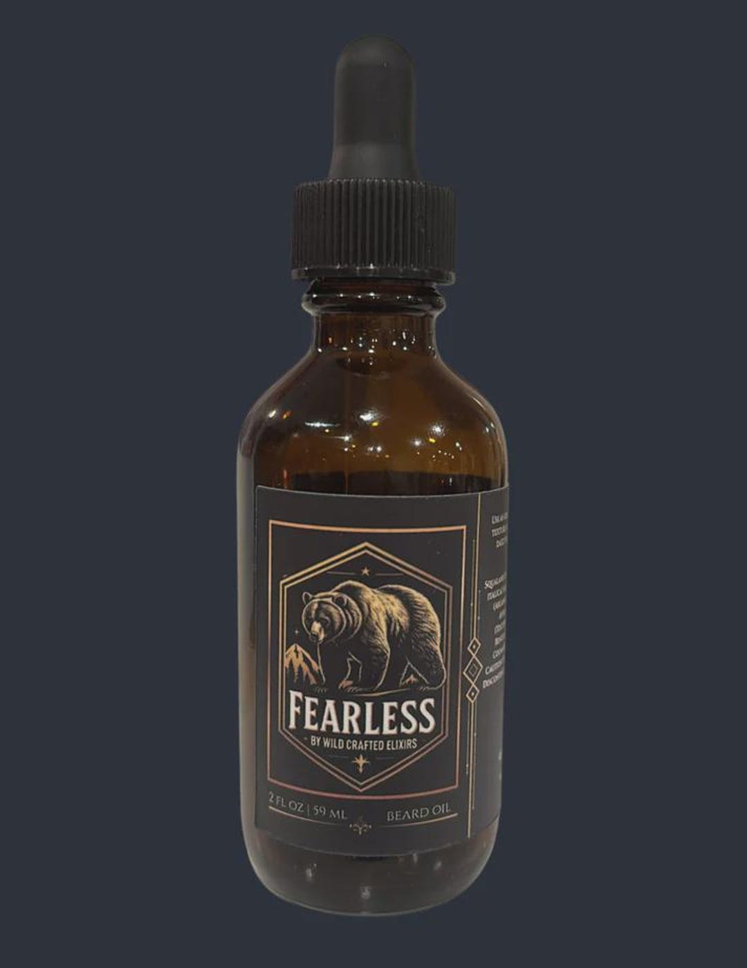 Wild Crafted Elixirs Men's Fearless Beard Oil - Etsy