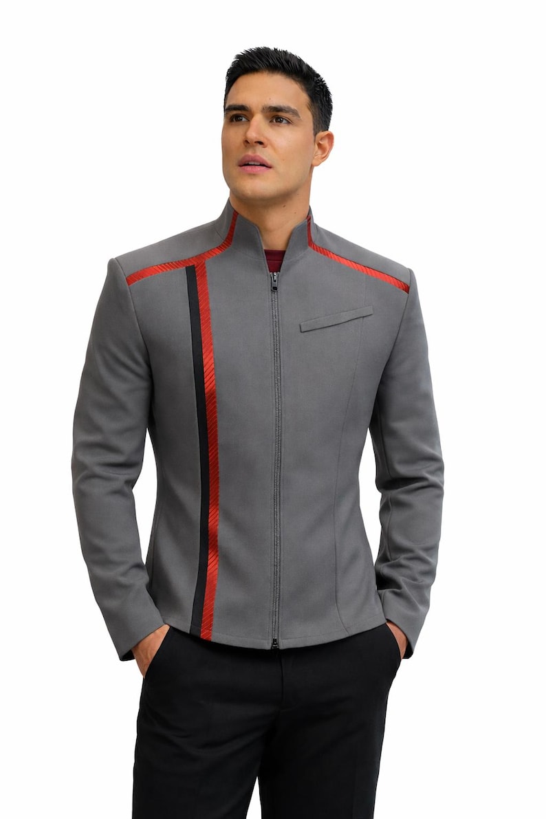 Starfleet Academy Sci-fi Unisex Uniform – Grey Commander Cosplay ...