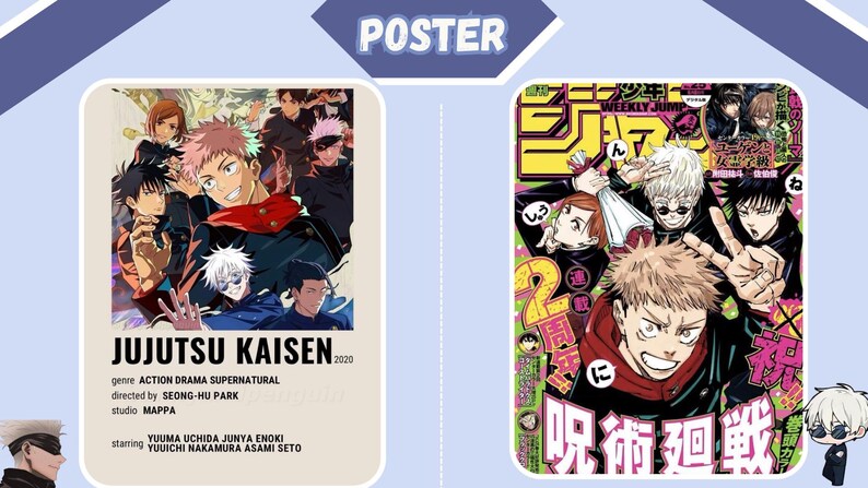 Gojo Satoru Slide Template: Anime Presentation (digital Download) - Etsy