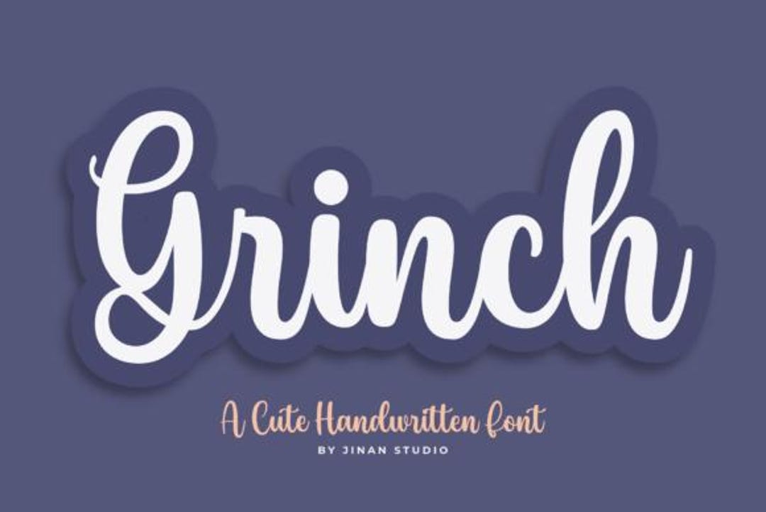 Grinch Font - Script Font ( Digital Download ) - Etsy