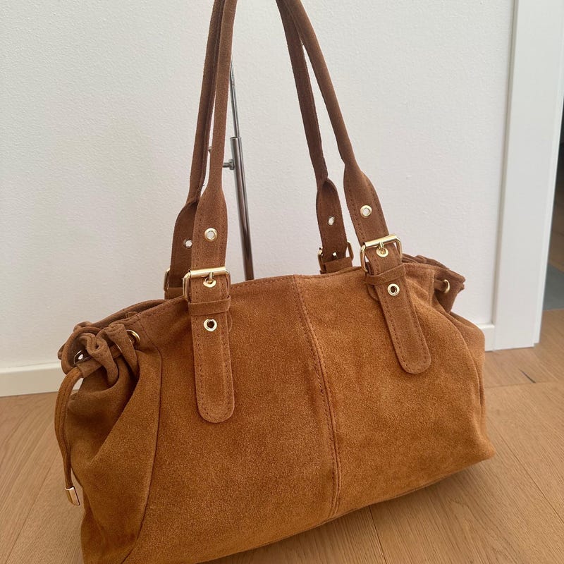 Green Genuine Suede Bag - Etsy