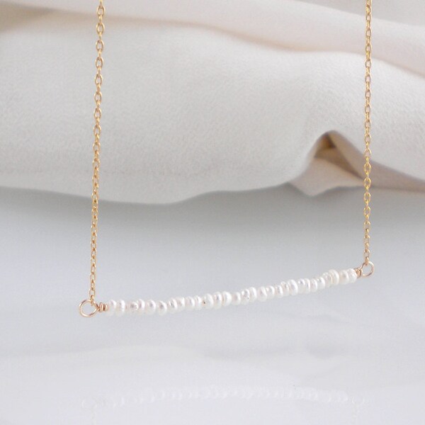 Seed Pearl Necklace - Etsy