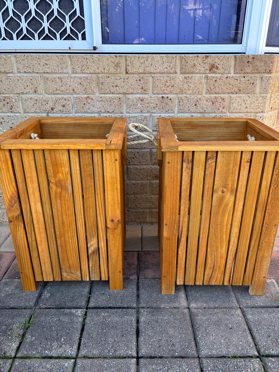 Timber Planter Box - Etsy Australia
