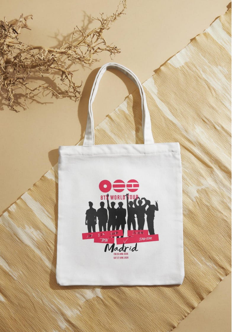 BTS WORLD TOUR Fanmade Tote Bag Europe - Etsy