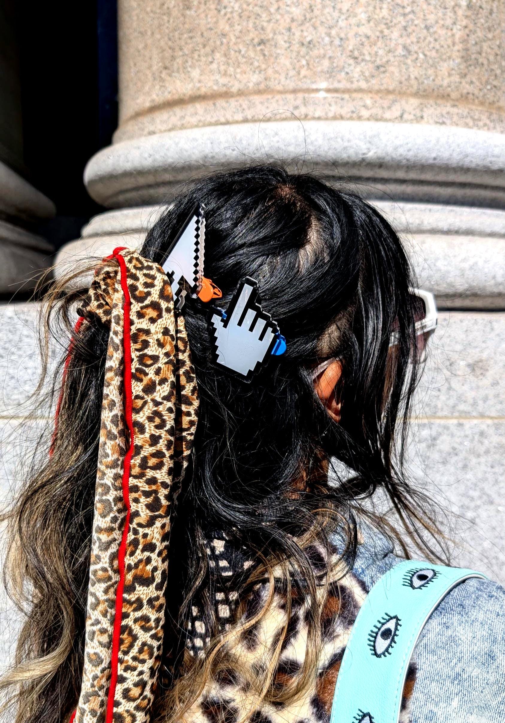 Y2K Vibe Old School Mouse Cursor Icons Hair Clip Accessory | Trash_b0t ...
